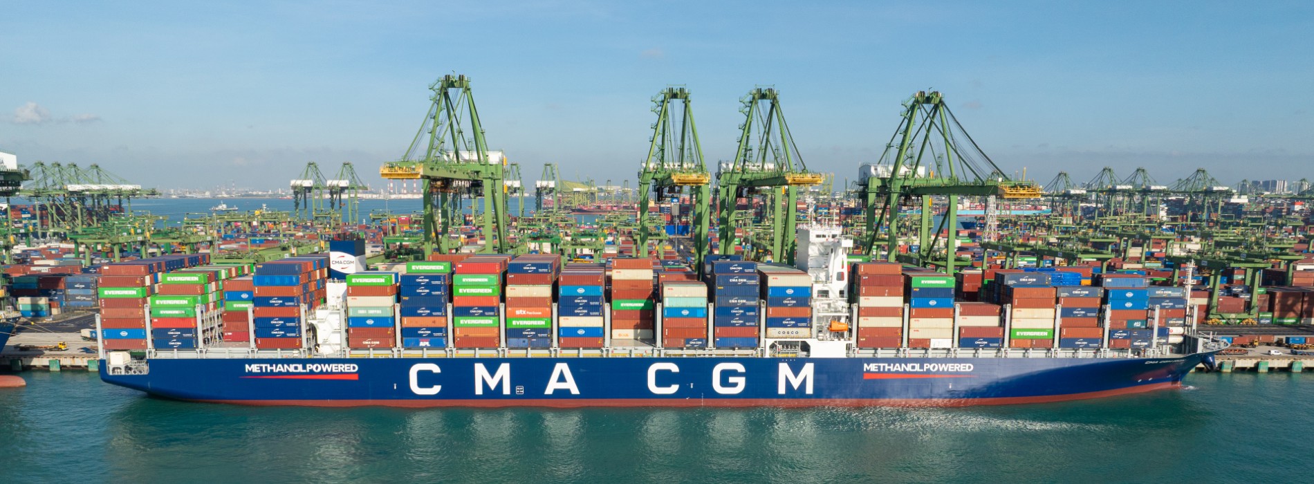 Maiden call of CMA CGM IRON in Singapore: first delivery of a Korean-built series of 12 new ...