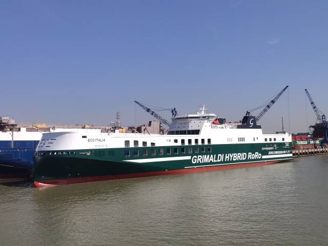 Hybrid RoRo vessel ECO ITALIA Enters the Grimaldi Fleet - VesselFinder