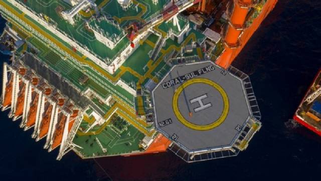 The President of Mozambique Filipe Nyusi inaugurates Coral-Sul FLNG ...