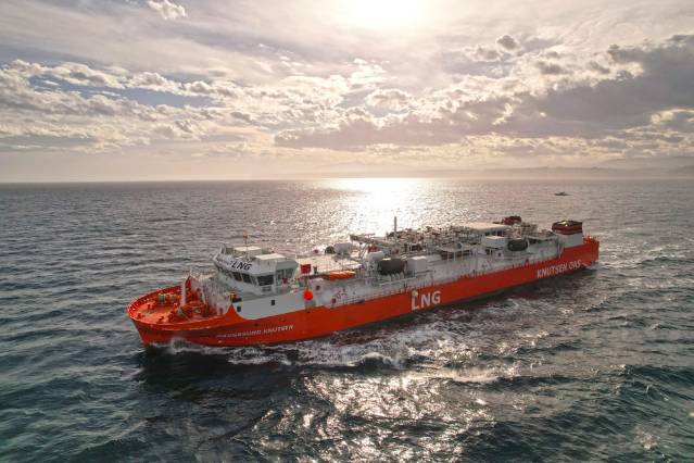 Scale Gas and Knutsen inaugurate first LNG bunkering barge built in ...