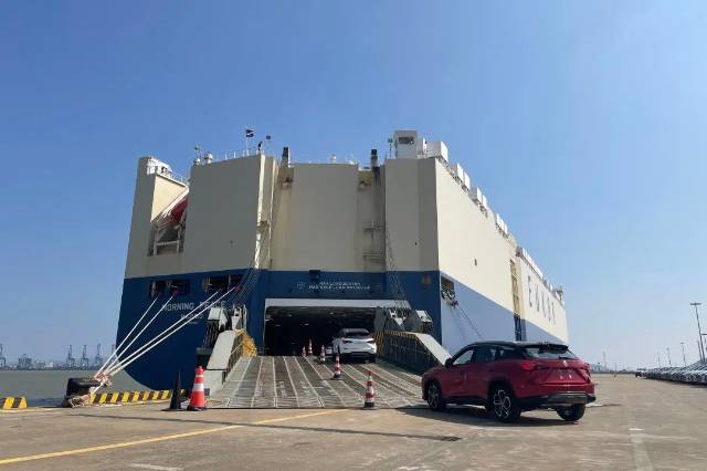 EUKOR Red Sea Route Made its Maiden Voyage to Nansha Automobile Port of ...