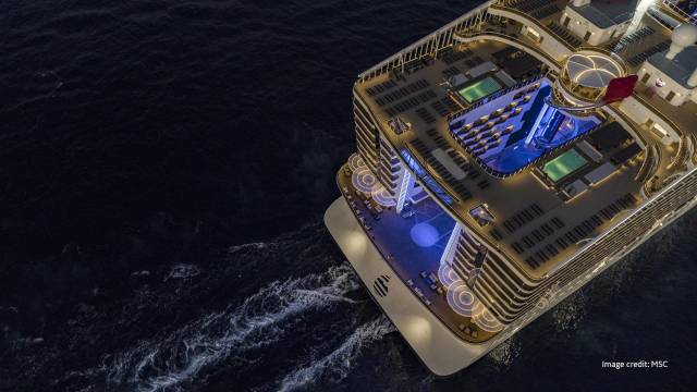 MSC’s largest cruise ship, World Europa (World Class Series), is ...