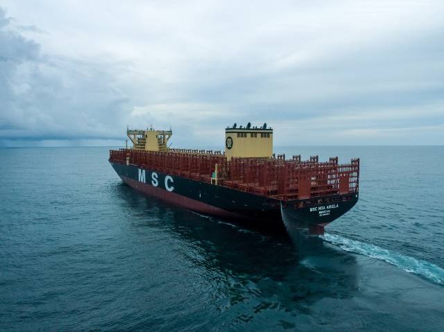 South China delivers first of 8 super container vessels for MSC ...