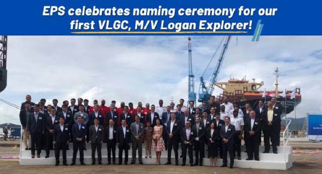 EPS celebrates naming ceremony for Company’s first VLGC - MV Logan ...