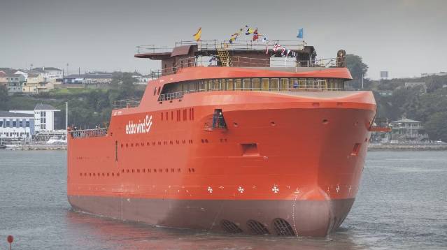 Edda Wind launches CSOV at Gondan Shipbuilders, Spain - VesselFinder