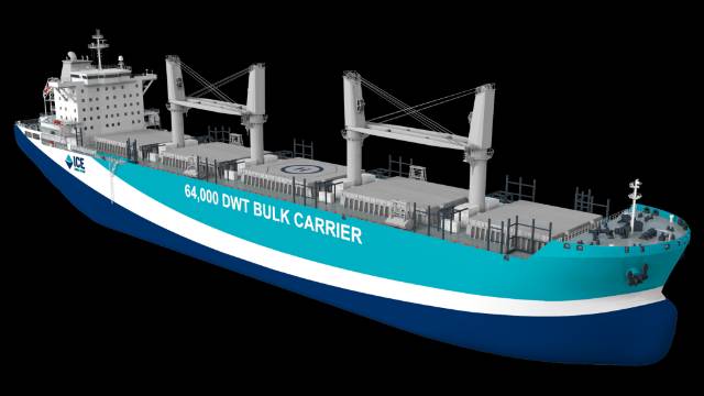 ICE Introduces Updated 64,000 dwt Bulk Carrier Eco Design - VesselFinder