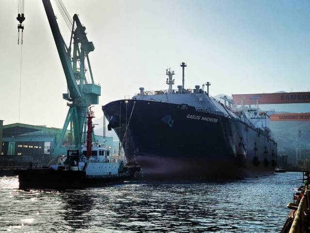Samsung Heavy Industries launches GasLog’s LNG newbuild - VesselFinder