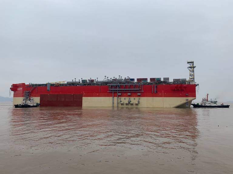 Energean Announces Karish Project Update - FPSO Hull Sailaway from ...