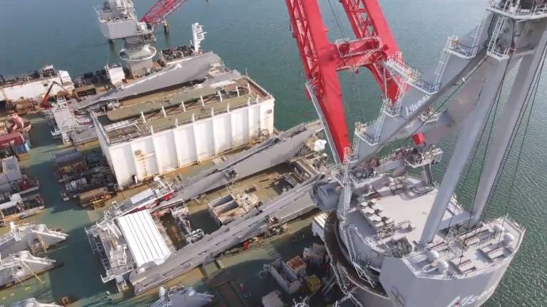 WATCH: Giant Pioneering Spirit vessel gets second lift system ...