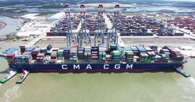 Cai Mep terminal welcomed one of the world’s largest container ships ...