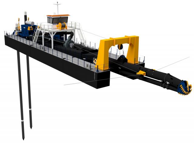 Damen unveils innovative deep cutter suction dredger’s design - VesselFinder