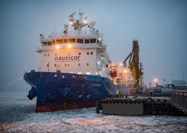 The 10th loading from a ship at Klaipeda LNG reloading station ...