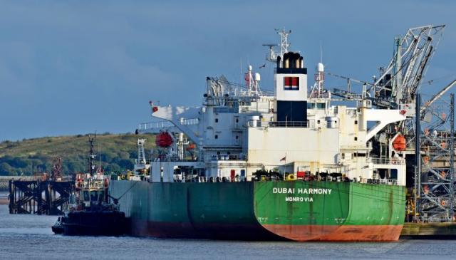 Fire on board tanker Dubai Harmony at the Sture terminal - VesselFinder