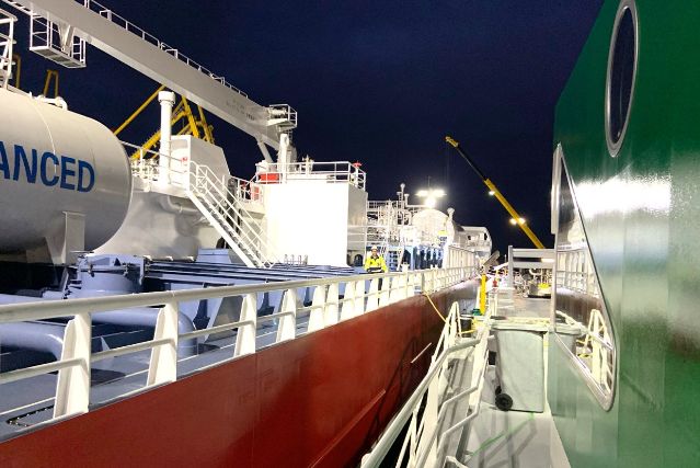 First LNG bunkering delivered concurrent cargo operations in port of ...