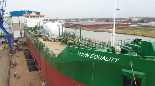 WATCH: Thun Equality’ successfully launched - VesselFinder