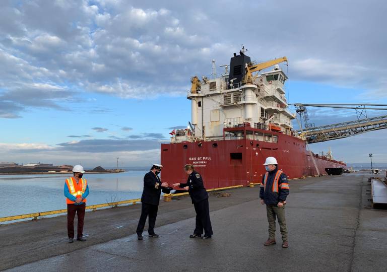 First vessel arrives at the port of Hamilton, kicking off the 2021 ...