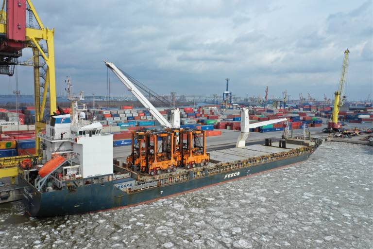 FESCO provided relocation of four straddle carriers between Global ...