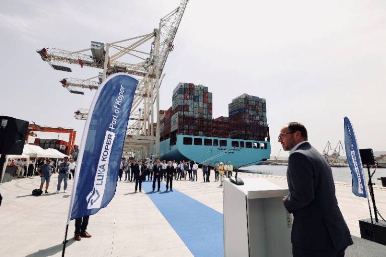 Extended quayside at Port of Koper allows more containers to be handled ...