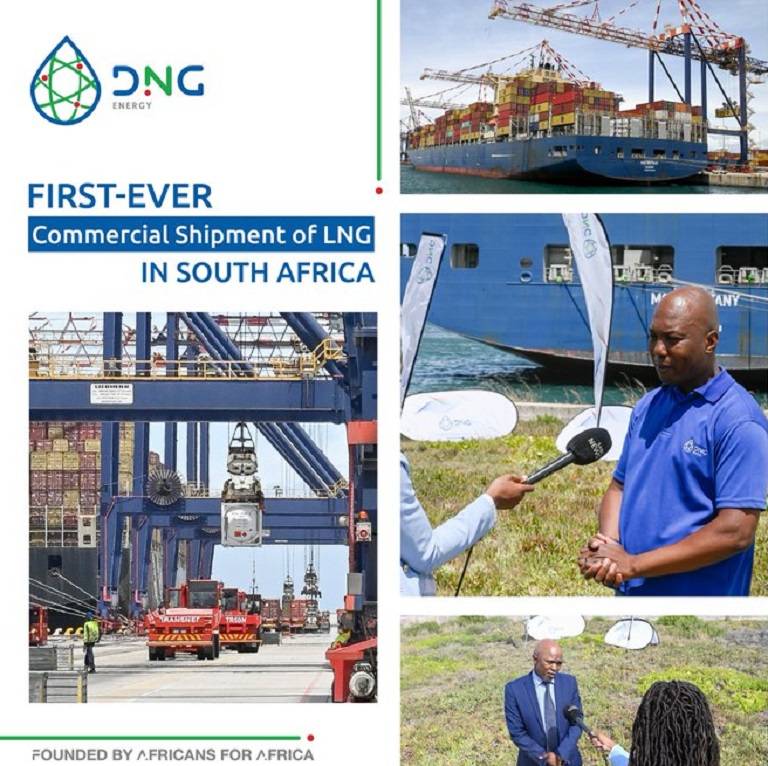 DNG Energy received South Africa’s first ever consignment of LNG from ...
