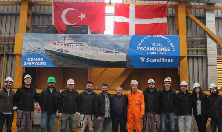 Steel Cutting Start for Scandlines' New Zero-Emission Ferry - VesselFinder