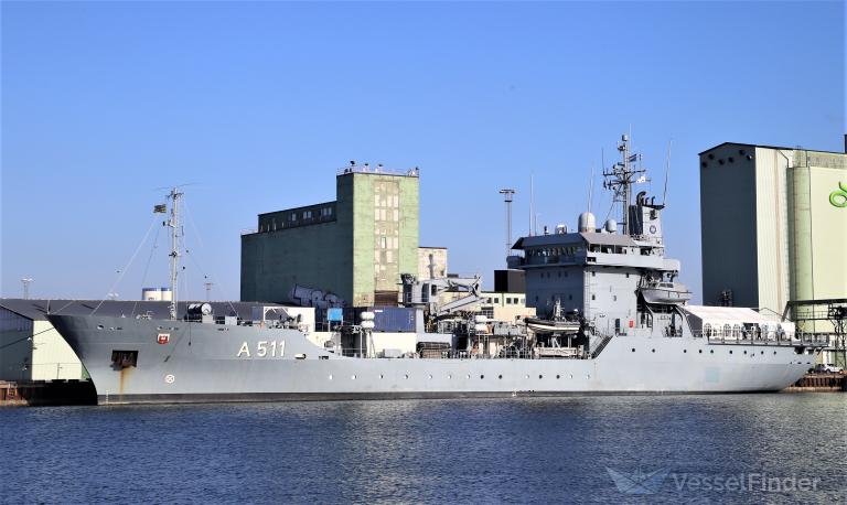 GERMAN WARSHIP A511, Military ops - Details and current position - MMSI ...
