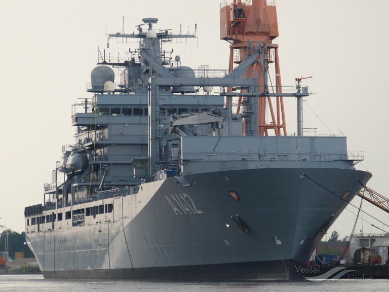 GERMAN WARSHIP A1412, Military ops - Details and current position - MMSI 211211760 - VesselFinder