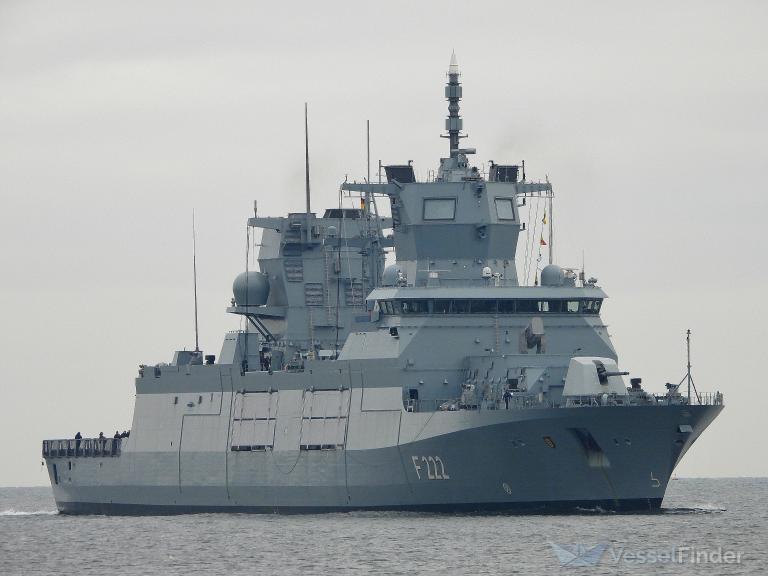 GERMAN WARSHIP F222, Military ops - Details and current position - MMSI ...