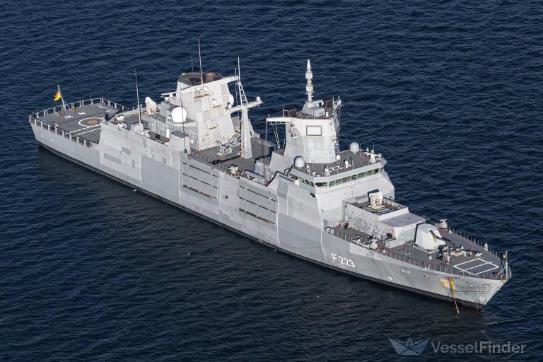 GERMAN WARSHIP F223, Military ops - Details and current position - MMSI ...