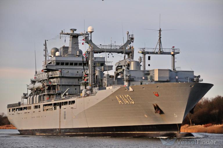 GERMAN WARSHIP A1413, Military ops - Details and current position ...