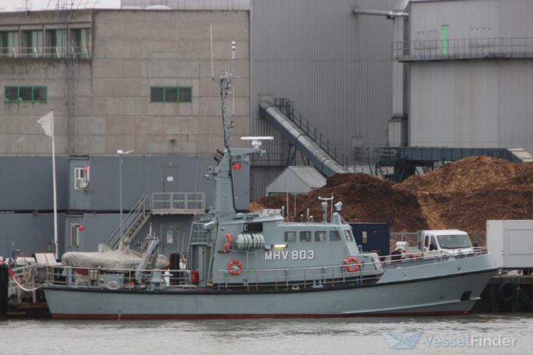 MHV 803 ARIES, Military ops - Details and current position - MMSI ...