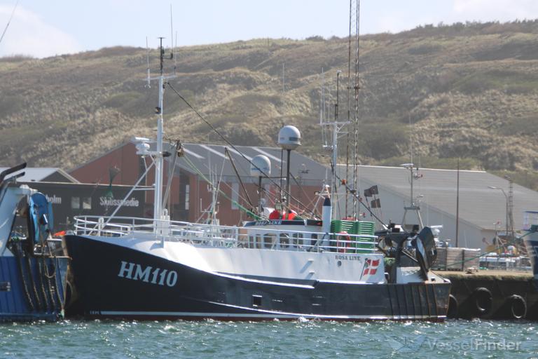 HM 110 ROSA LINE, Fishing vessel - Details and current position - MMSI 219005878 - VesselFinder