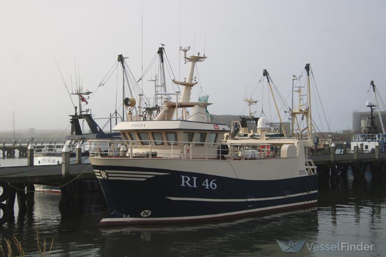 RI46 FREJA, Fishing vessel - Details and current position - MMSI 219025774 - VesselFinder