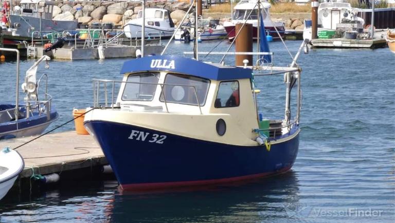 FN32 ULLA, Fishing vessel - Details and current position - MMSI ...