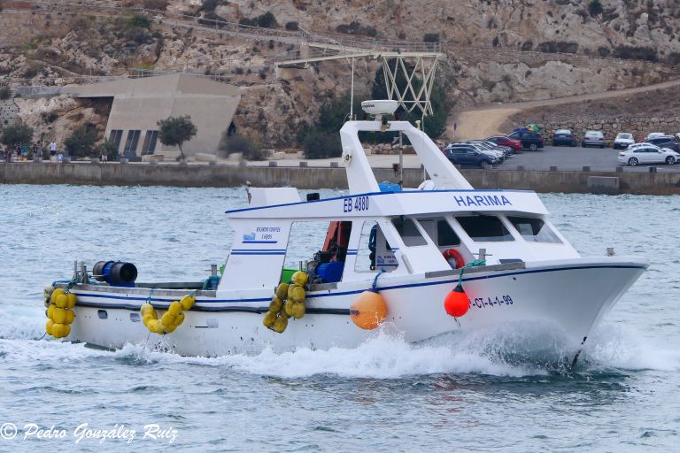 HARIMA, Fishing vessel - Details and current position - MMSI 224282870 ...