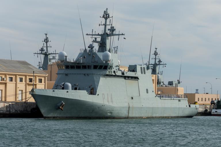 SPANISH WARSHIP P44, Military ops - Detalles del buque y posición ...
