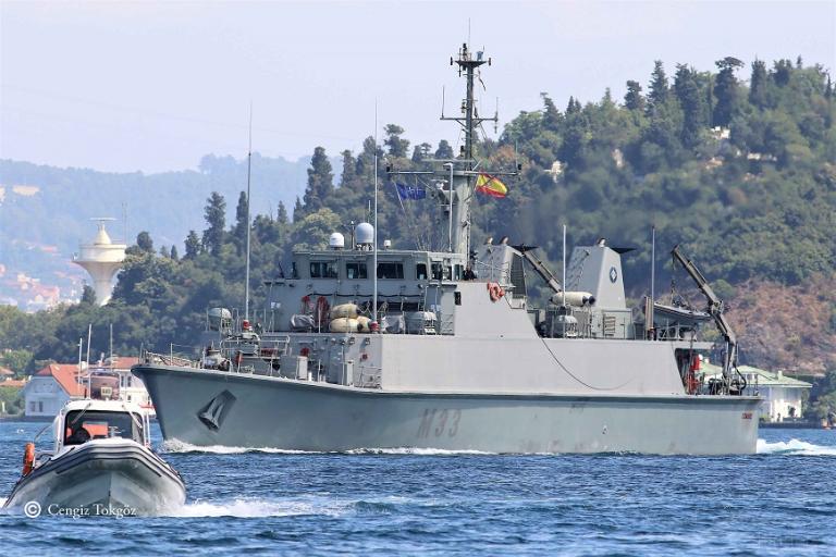 NATO WARSHIP M33, Military ops - Details and current position - MMSI ...