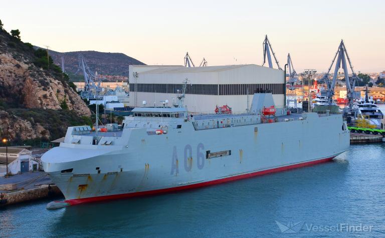 NATO WARSHIP A-06, Military ops - Detalles del buque y posición actual ...