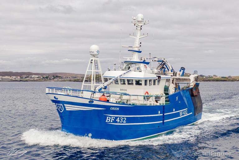ORION BF432, Fishing vessel - Details and current position - MMSI 232036424 - VesselFinder