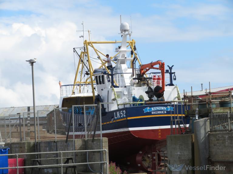 RENOWN, Fishing vessel - Details and current position - MMSI 235003884 ...