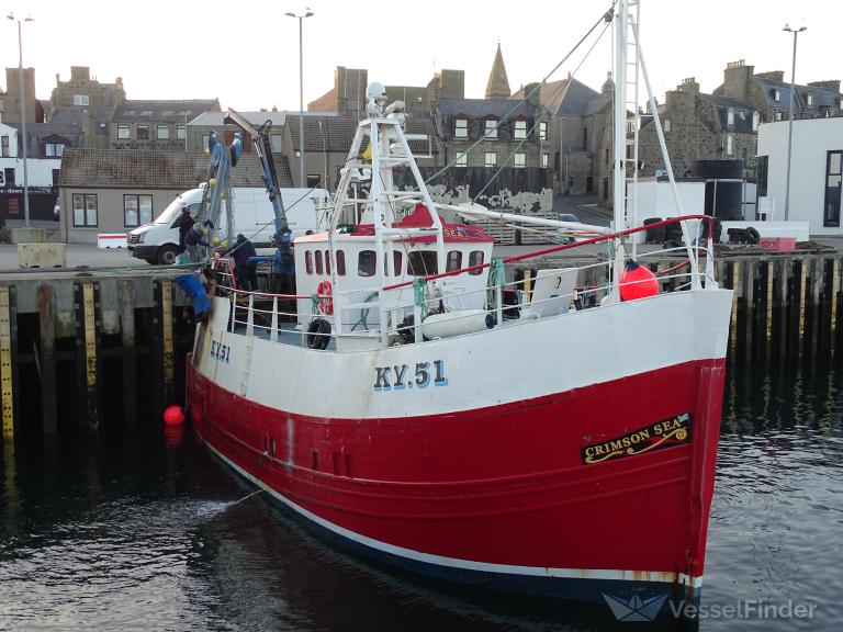 CRIMSON SEA, Fishing vessel - Details and current position - MMSI ...