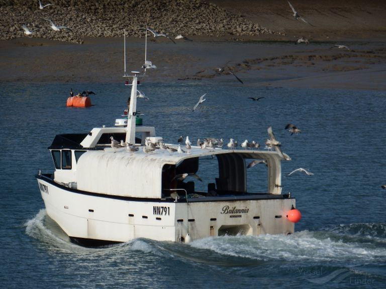 BRITANNIA NN791, Fishing vessel - Details and current position - MMSI ...