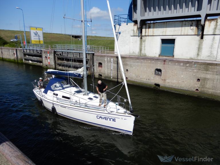 CAYENNE, Sailing vessel - Details and current position - MMSI 244210805 ...