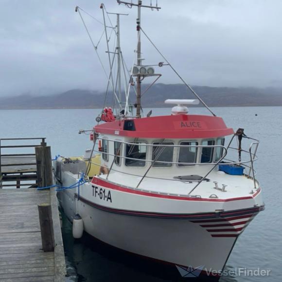 ALICE, Fishing vessel - Details and current position - MMSI 257025690 ...