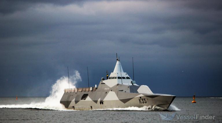 SWEDISH WARSHIP K35, Military ops - Details and current position - MMSI ...