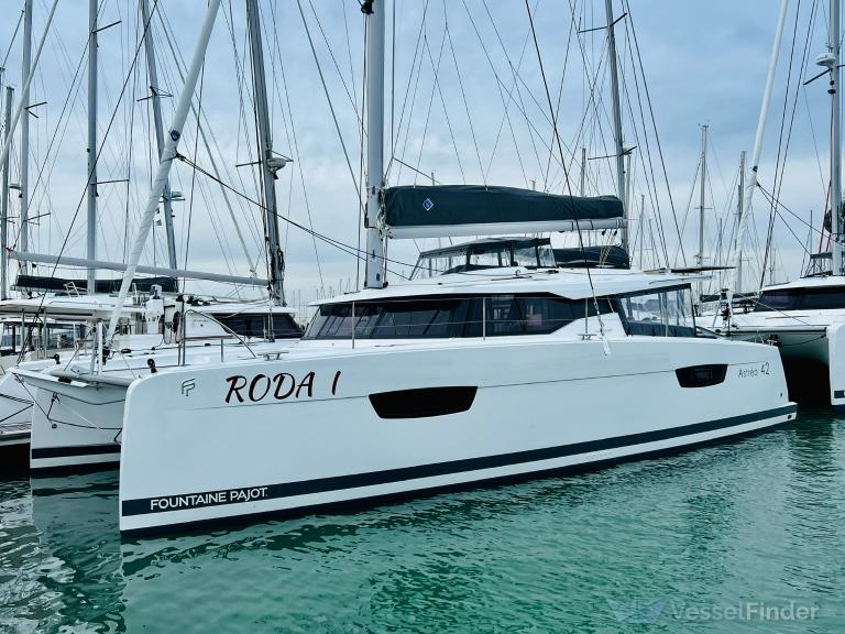 RODA 1, Sailing vessel - Details and current position - MMSI 269118010 ...