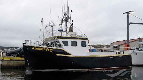 CAMERON CORY, Fishing vessel - Details and current position - MMSI ...