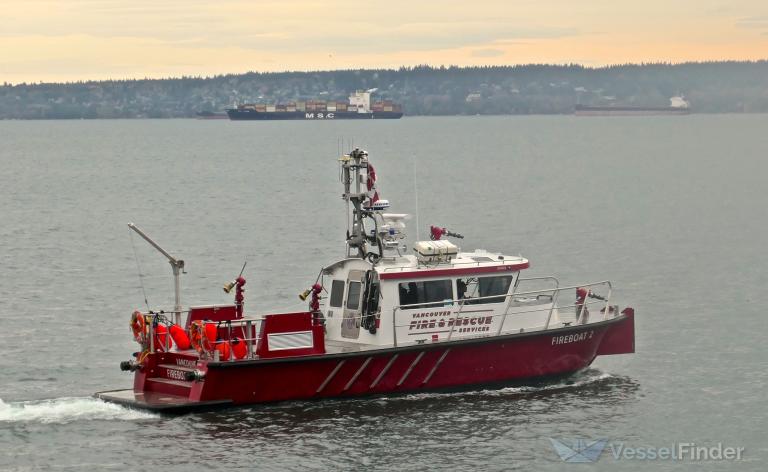 FIREBOAT 2, Local type - Details and current position - MMSI 316023944 ...