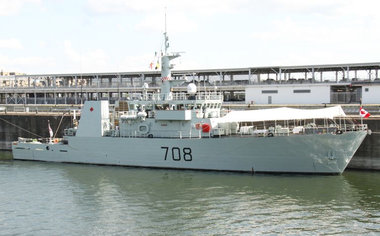 CDN WARSHIP 708, Military ops - Details and current position - MMSI ...
