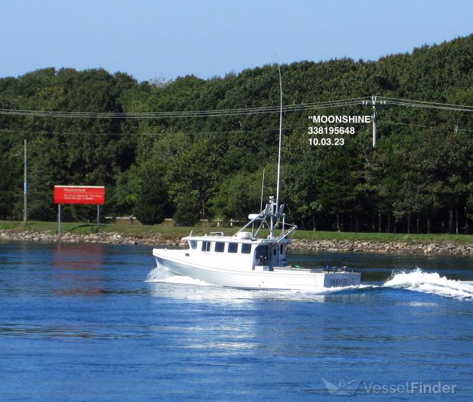 MOONSHINE, Fishing vessel - Details and current position - MMSI ...