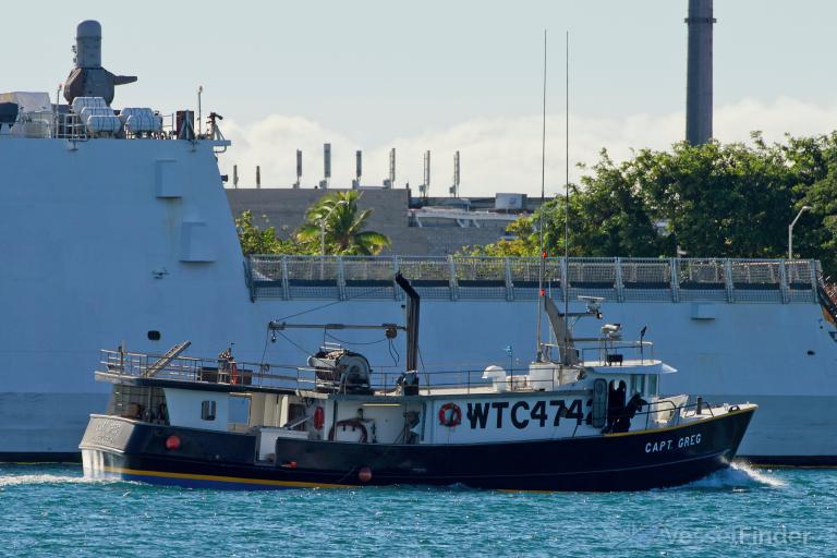 CAPT GREG, Fishing vessel - Details and current position - MMSI ...